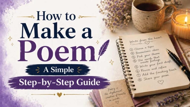 How to Make a Poem: A Simple Step-by-Step Guide - Two Lines Poetry