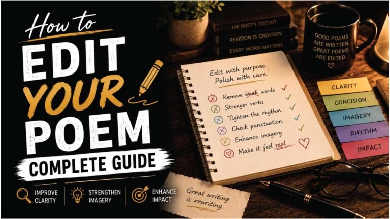 How to Edit Your Poem: Complete Guide - Two Lines Poetry