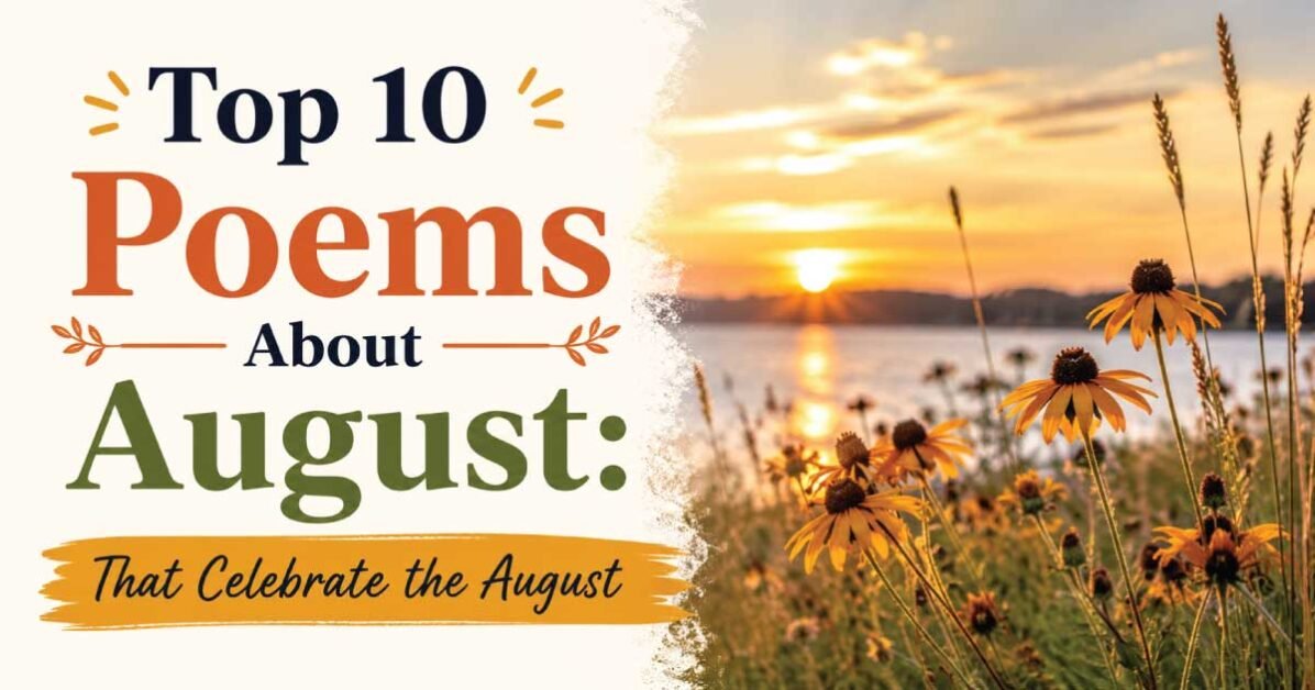 Top 10 Poems About August: That Celebrate the August - Two Lines Poetry
